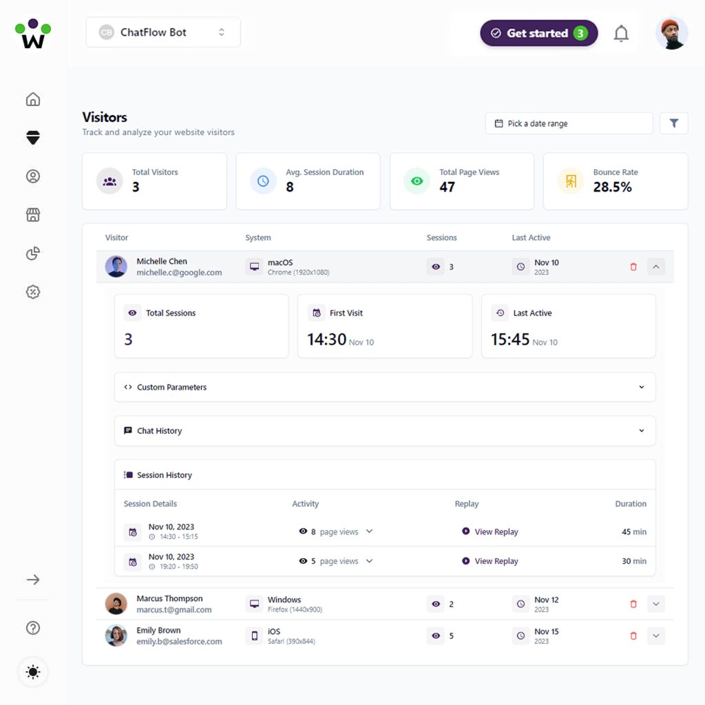 ChatFlow - Automate your sales and support with a free AI chatbot