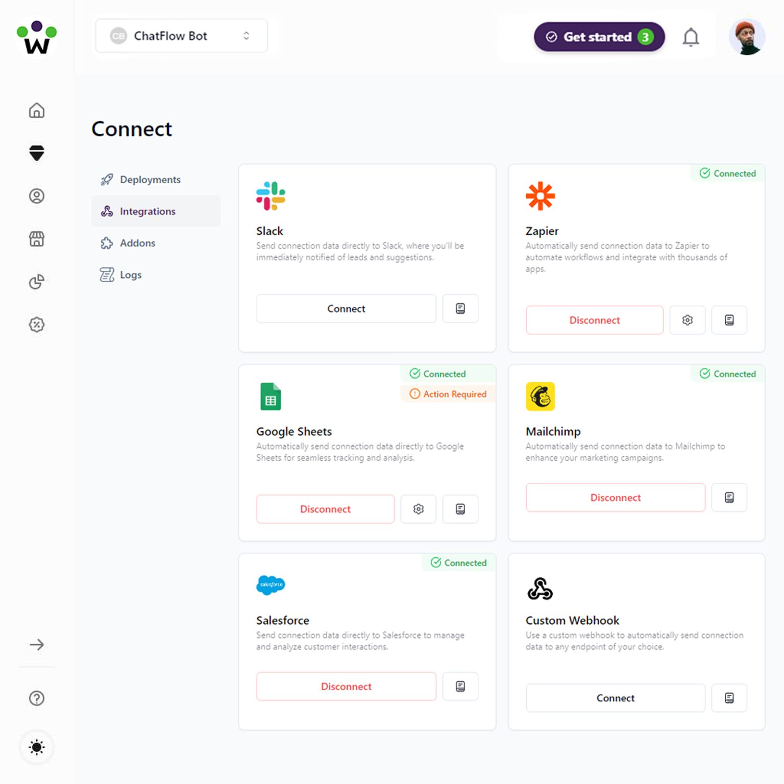 ChatFlow - Automate your sales and support with a free AI chatbot